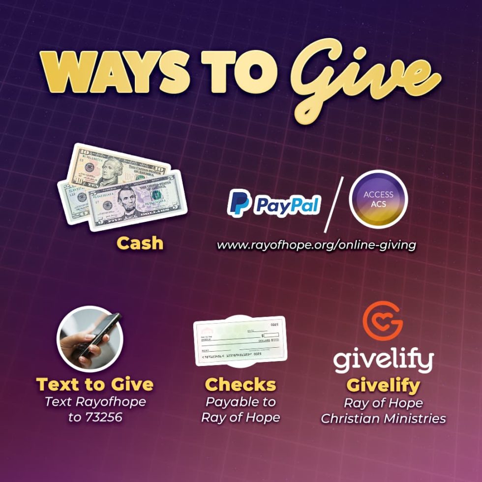 Online Giving - Ray of Hope GA